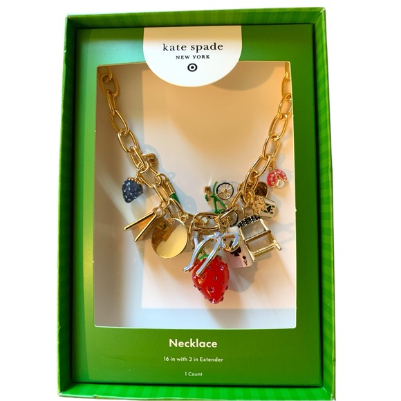 kate spade | Jewelry | Kate Spade Target Necklace Chunky Charms | Poshmark